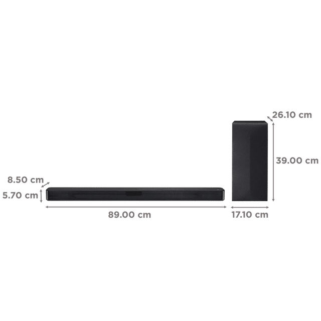 Buy LG SN4 300W Bluetooth Soundbar with Remote (Dolby Digital, 2.1 Channel, Black) Online - Croma